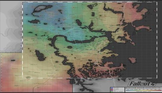Reddit User makes Fallout 4 Colour Coded Map showing every Vault, POI ...