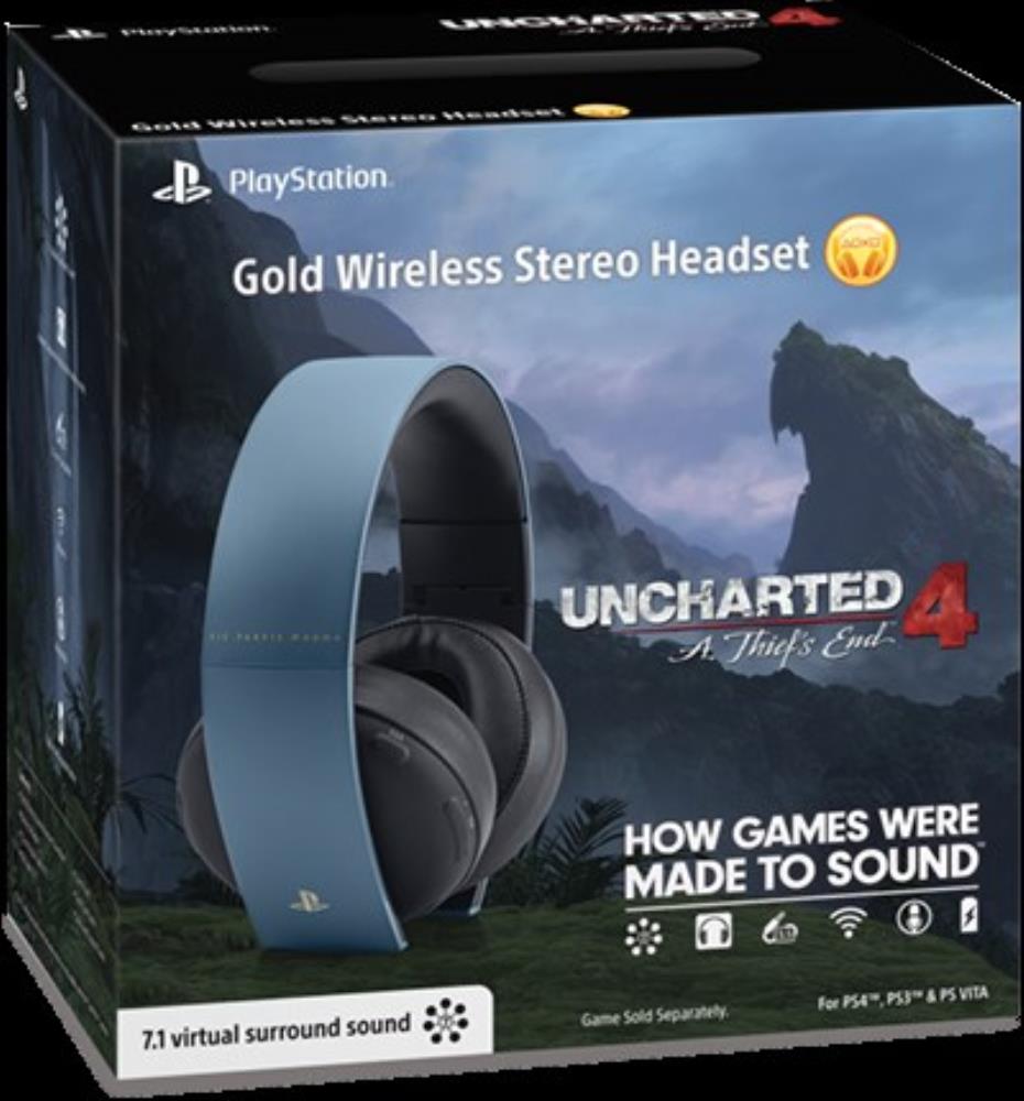 Uncharted 4 Limited Edition PlayStation Gold Headset discounted; regular edition also on sale | N4G