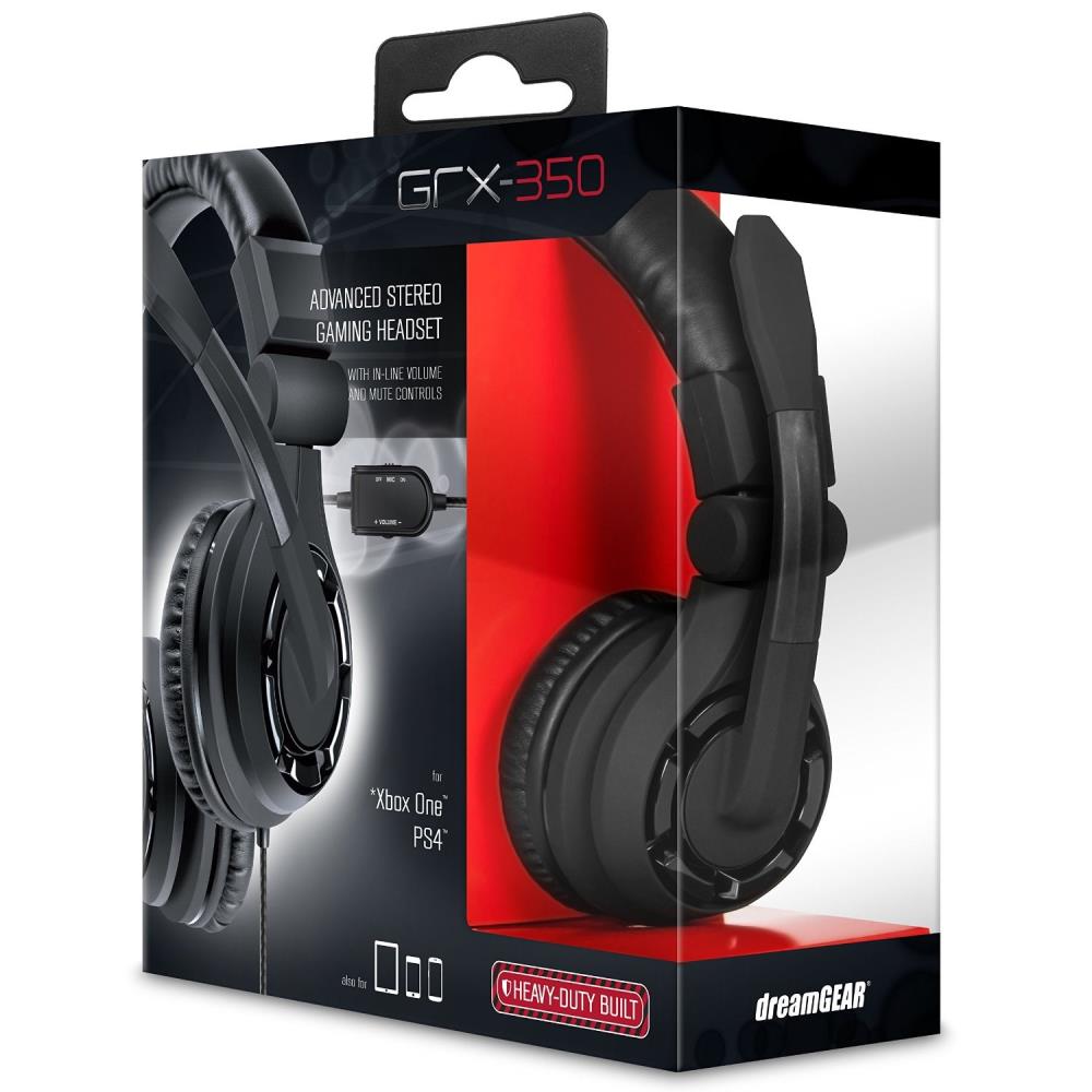 DreamGear GRX-350 Advanced Wired Stereo PS4 and Xbox One Gaming Headset ...