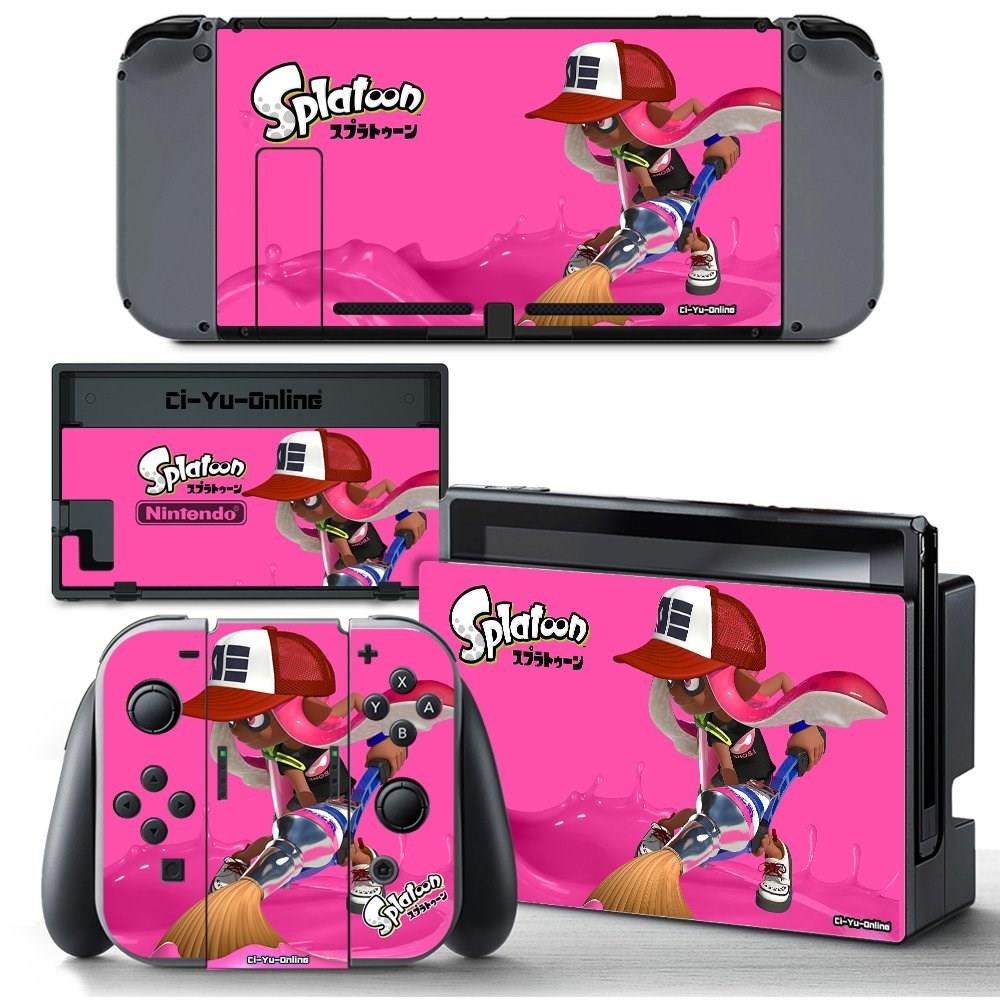 A look at the Splatoon 2 vinyl decals for Nintendo Switch Console and ...