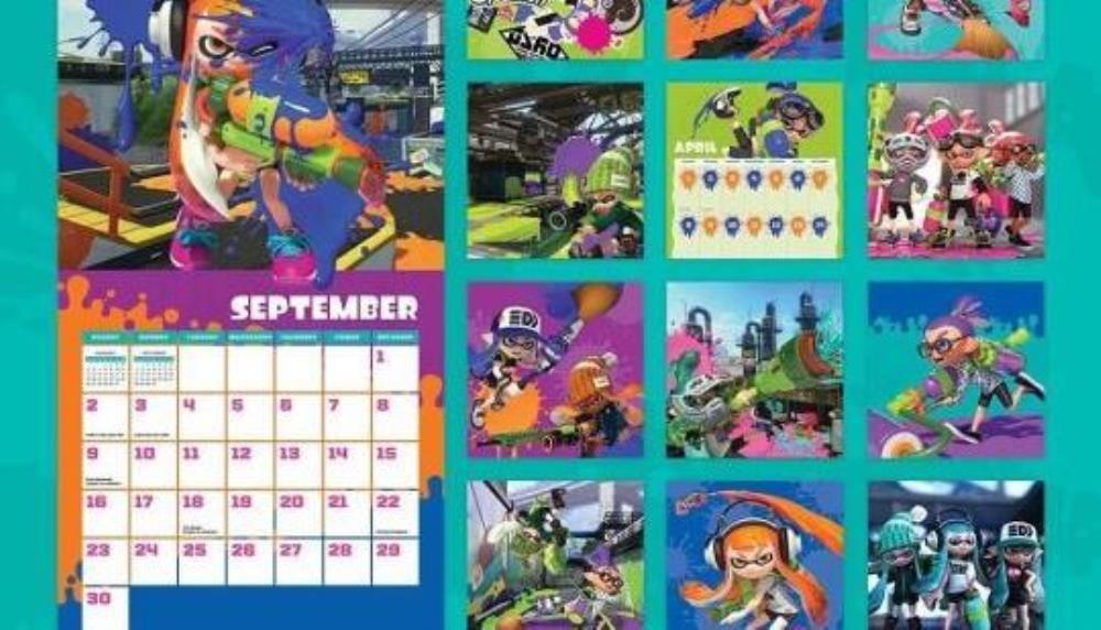 A look at the Splatoon 2018 Wall Calendar | N4G