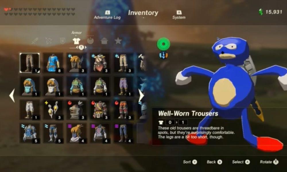 Gotta Go Fast with Sanic in This Zelda: Breath of the Wild Mod | N4G