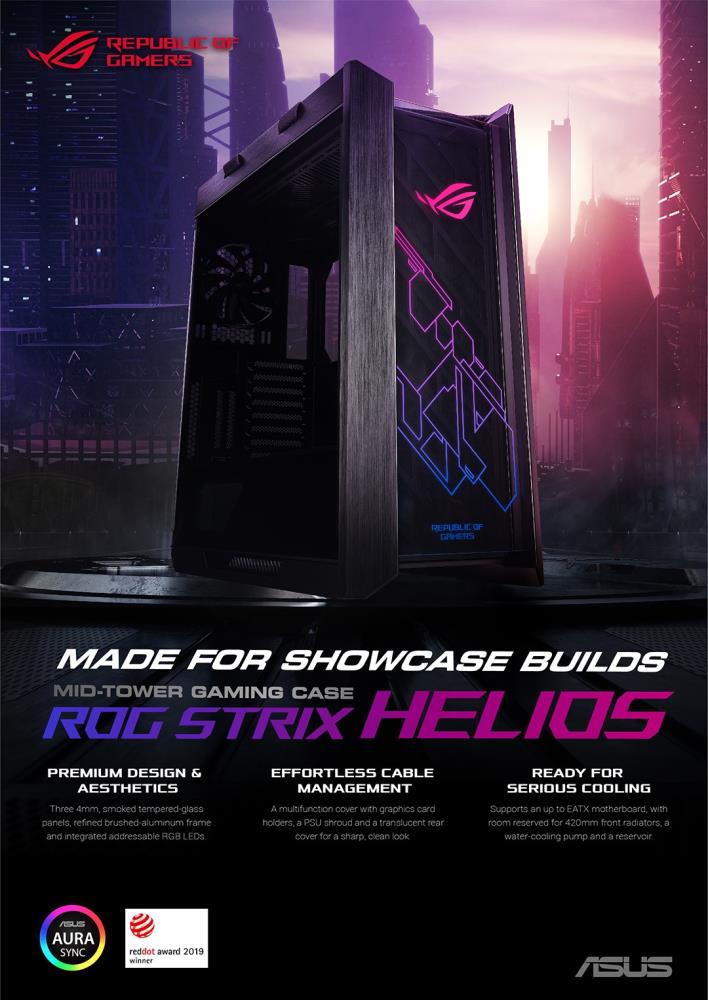 Meet the Asus ROG Strix Helios Mid-Tower Gaming Case | N4G