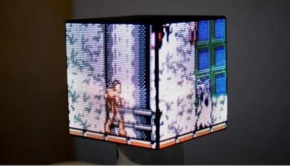 LED Matrix Cube Display Playing Castlevania on Nintendo Entertainment ...