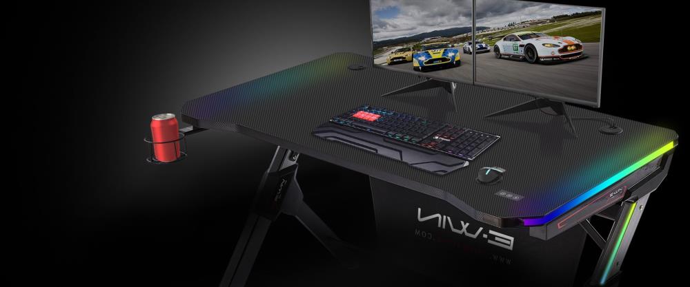 EwinRacing 2.0 Edition RGB Gaming Desk Review | N4G