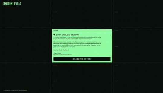 Resident Evil 4 Remake: "Baby Eagle Is Missing" ARG Website Appears ...