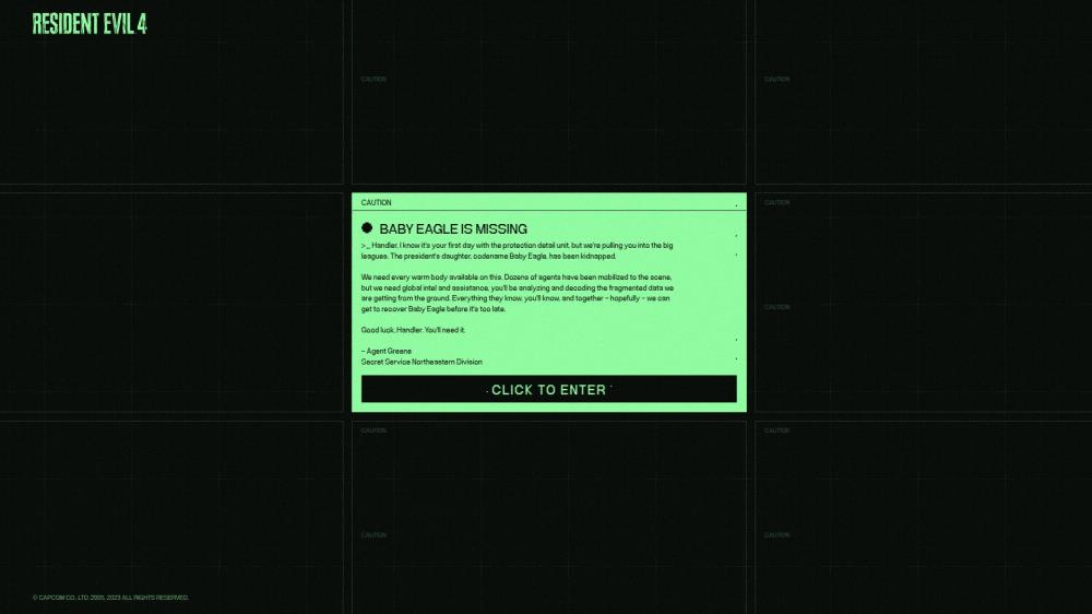 Resident Evil 4 Remake: "Baby Eagle Is Missing" ARG Website Appears ...