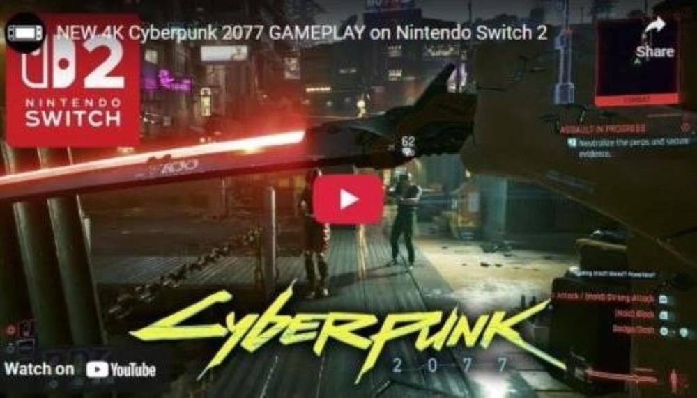 New Cyberpunk 2077 Nintendo Switch 2 Gameplay Footage Has Been Released ...