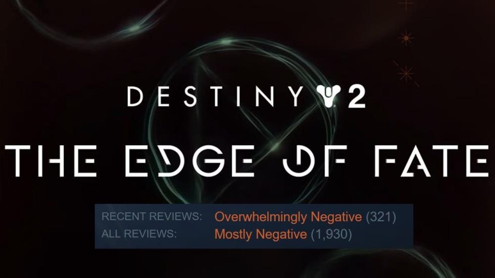 Destiny 2: The Edge Of Fate Gets “Overwhelmingly Negative” User Reviews On Steam | N4G